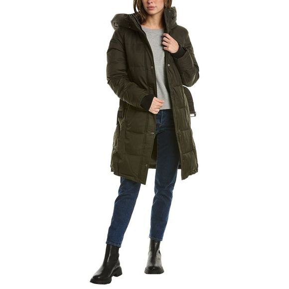 Sam Edelman | Jackets & Coats | Sam Edelman Belted 3quarter Puffer Coat ...